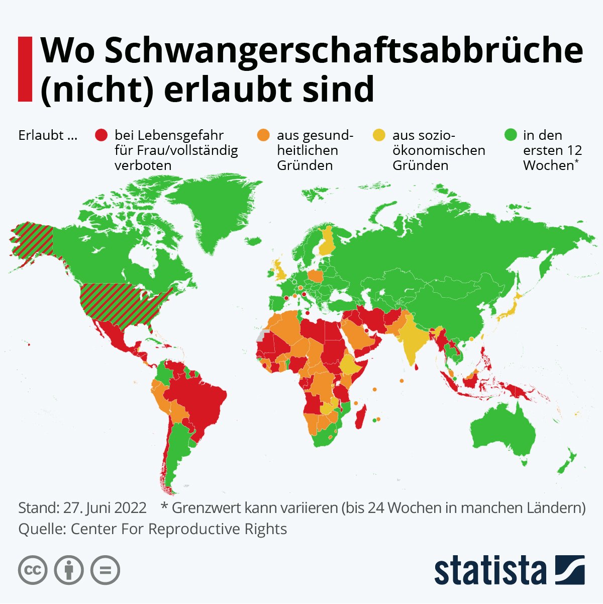 In welchen Ländern sind Abtreibungen erlaubt – und wo illegal?