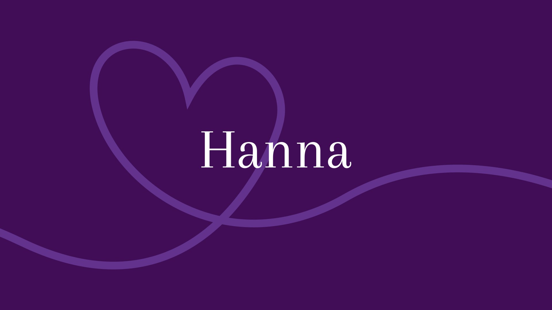 Hanna - Herkunft und Bedeutung des Vornamens