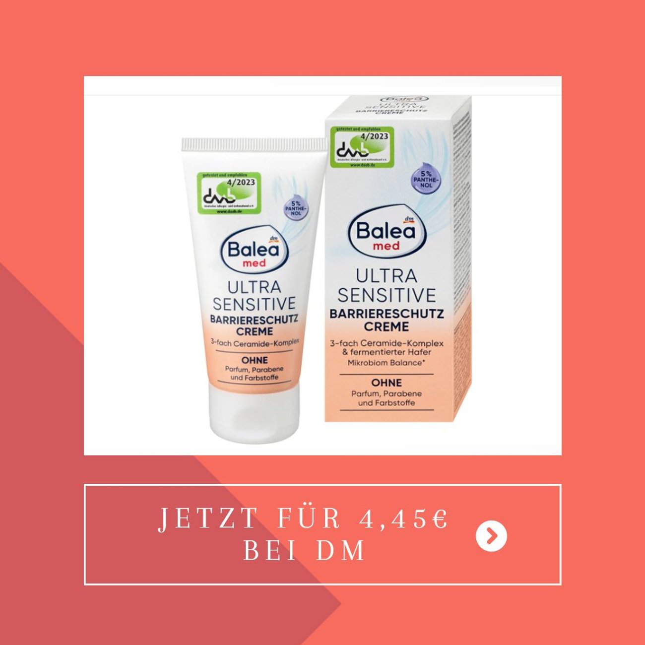 Gestörte Hautbarriere? Dann ist diese dm-Creme mit mit Ceramiden ab ...