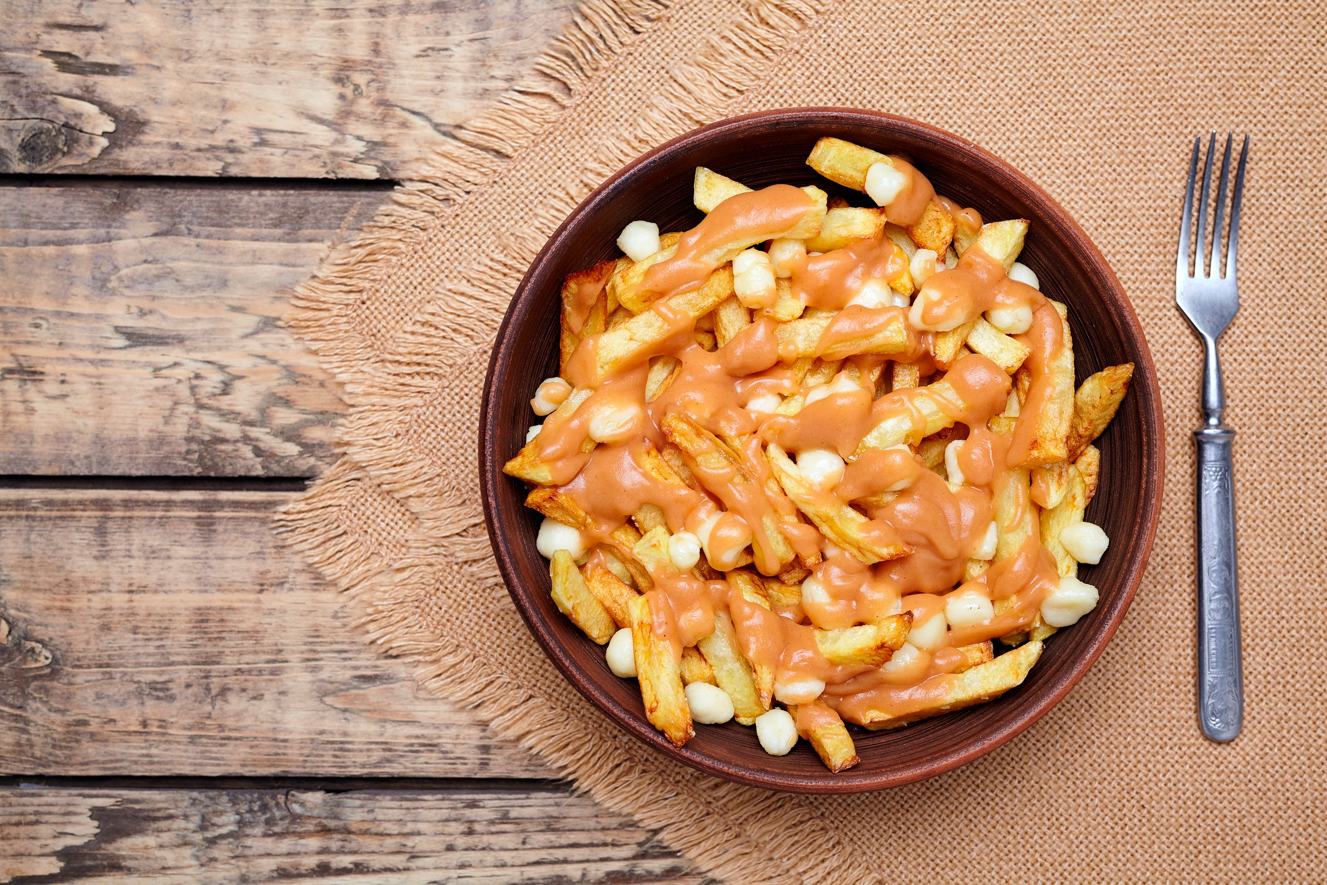 Poutine-Rezept für Pommes mit Bratensoße