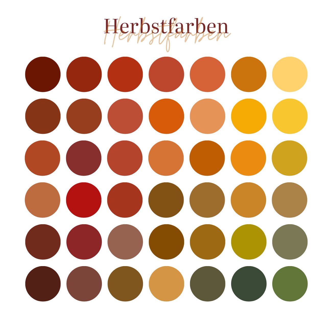 Herbstfarben: Typische Nuancen und die aktuellen Trendfarben 2024