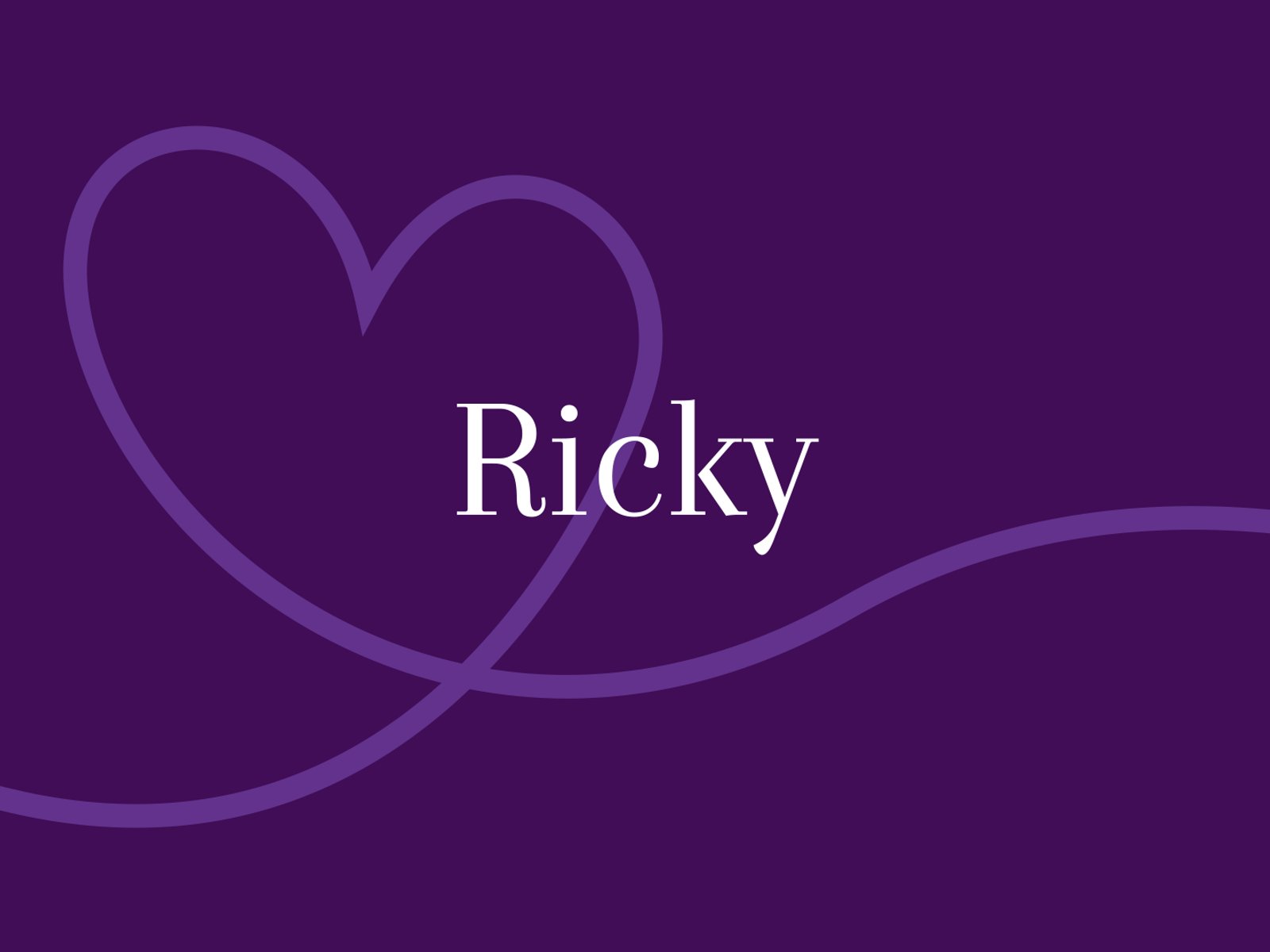 Ricky Name Wallpaper