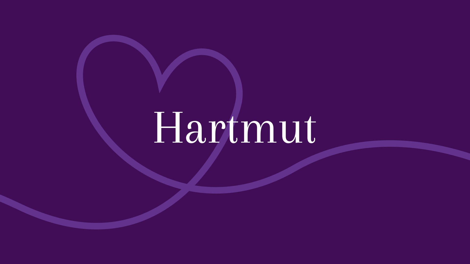 Hartmut - Herkunft und Bedeutung des Vornamens